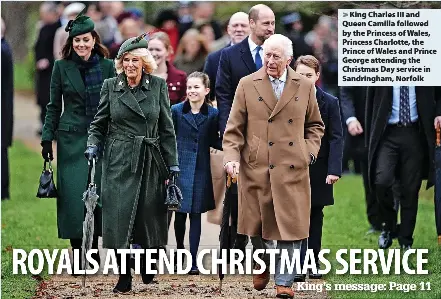 ROYALS ATTEND CHRISTMAS SERVICE - PressReader
