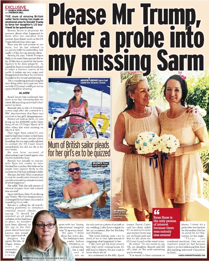 Please Mr Trump, order a probe into my missing Sarm - PressReader