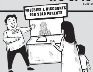 Extend lifelines for solo parents - PressReader