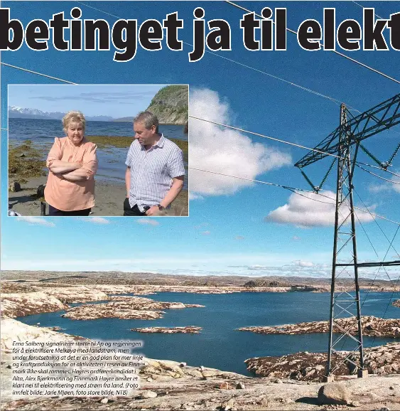 Sier betinget ja til elektrifis­ering - PressReader
