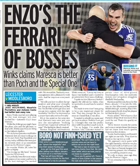 ENZO’S THE FERRARI OF BOSSES - PressReader