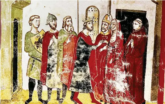 Henry IV bends his knee to the pope at Canossa - PressReader