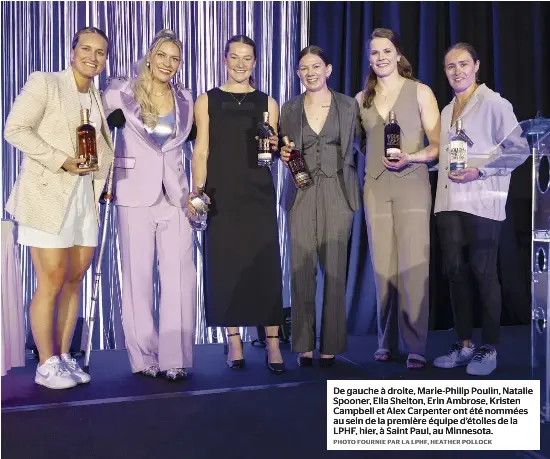 Trois joueuses montréalai­ses honorées au gala de fin d’année - PressReader