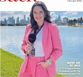 Meet Laura Winter, lead host of F1 TV - PressReader