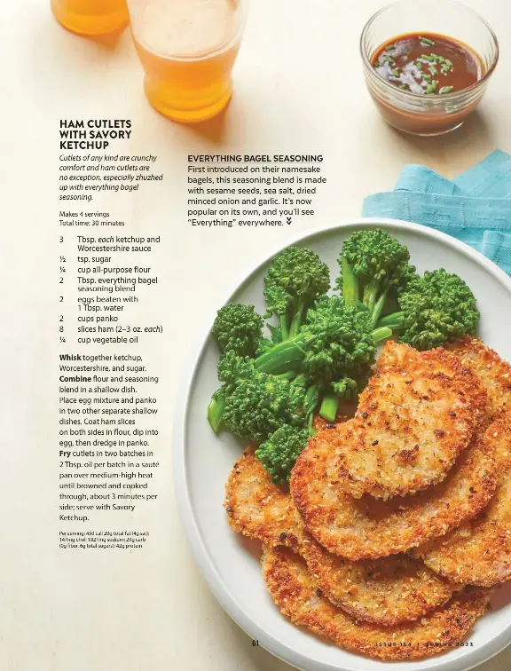 HAM CUTLETS WITH SAVORY KETCHUP - PressReader
