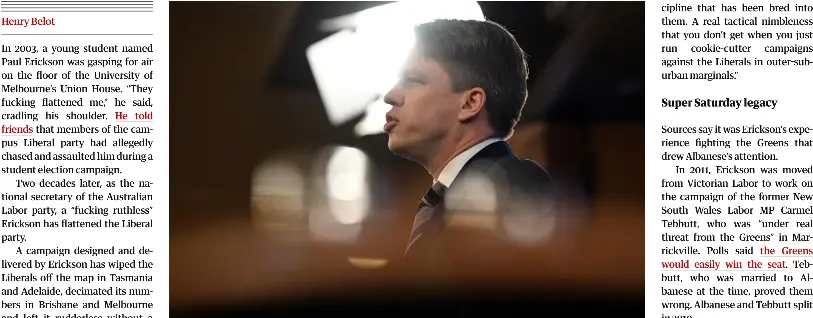 Paul Erickson: unmasking the mastermind behind Labor’s winning election strategy - PressReader