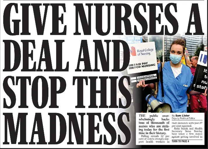 GIVE NURSES A DEAL AND STOP THIS MADNESS - PressReader