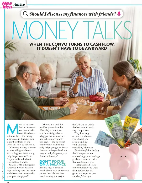Should I discuss my finances with friends? MONEY TALKS - PressReader