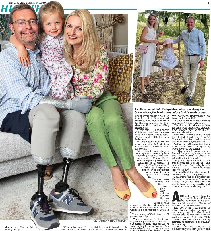 Craig was put into a coma and I was told to prepare for his death. But ...