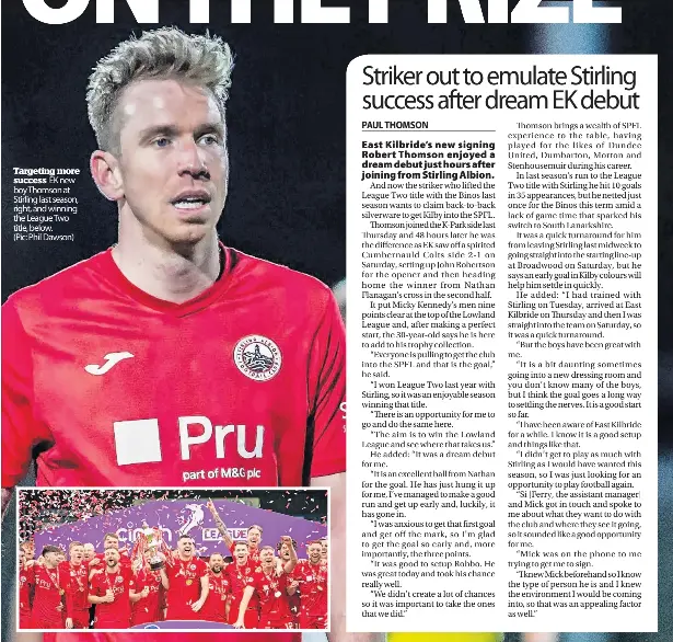 ROB HAS EYES ON THE PRIZE - PressReader