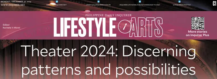 Theater 2024: Discerning patterns and possibilit­ies - PressReader