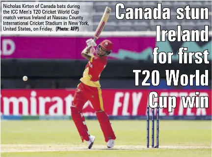 Canada stun Ireland for first T20 World Cup win - PressReader