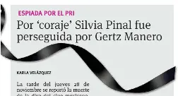 Por ‘coraje’ Silvia Pinal fue perseguida por Gertz Manero - PressReader