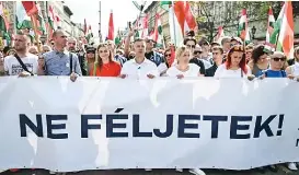 Thousands demonstrat­e against Hungarian PM Viktor Orban in Budapest - PressReader