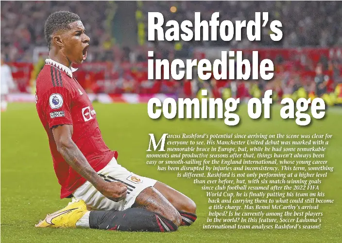 Rashford’s incredible coming of age - PressReader