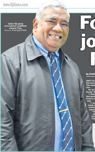 Former PS joins Unity Fiji party - PressReader