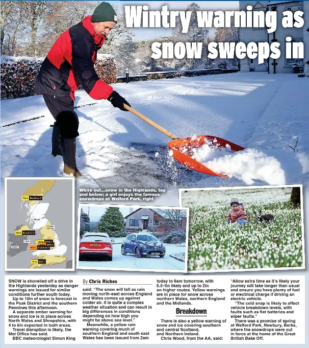 Wintry warning as snow sweeps in - PressReader