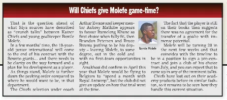 Will Chiefs give Molefe game-time? - PressReader