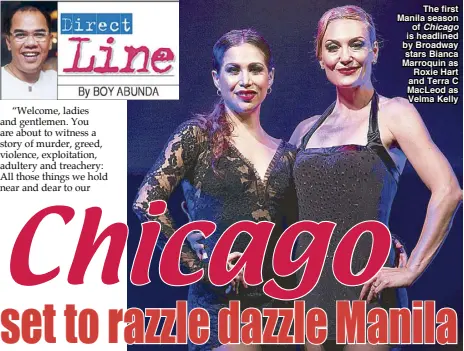 Chicago set to razzle dazzle Manila - PressReader