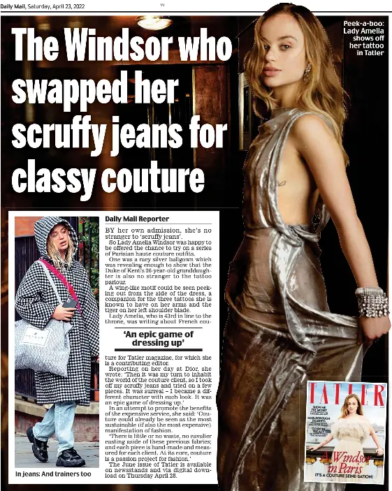 The Windsor who swapped her scruffy jeans for classy couture - PressReader