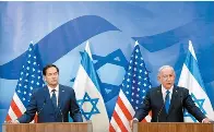US, Israel present united front on Iran, Gaza - PressReader