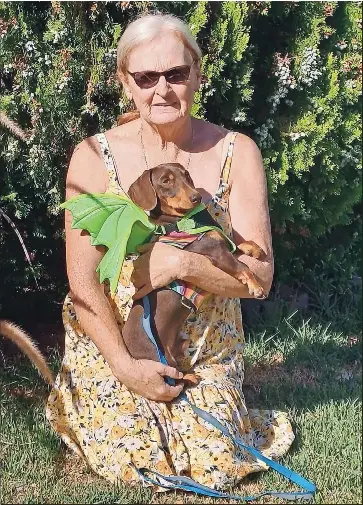 Karen, Lenny ready for the Deni Dachshund Dash - PressReader