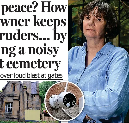 Rest in peace? How homeowner keeps out intruders... by installing a ...
