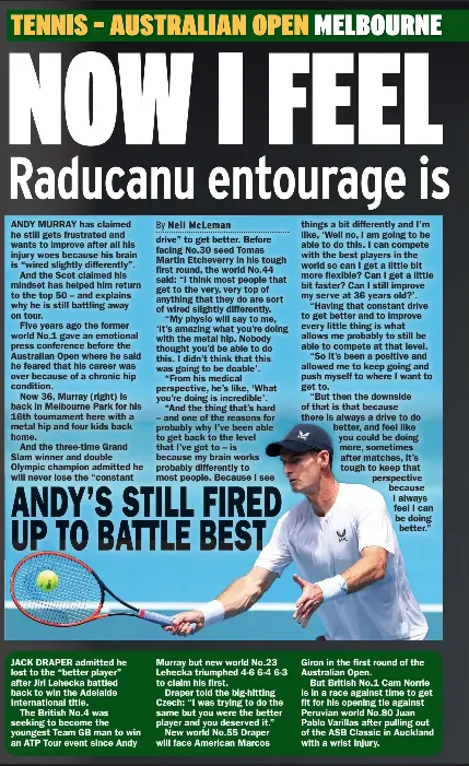 NOW I FEEL Raducanu entourage is - PressReader