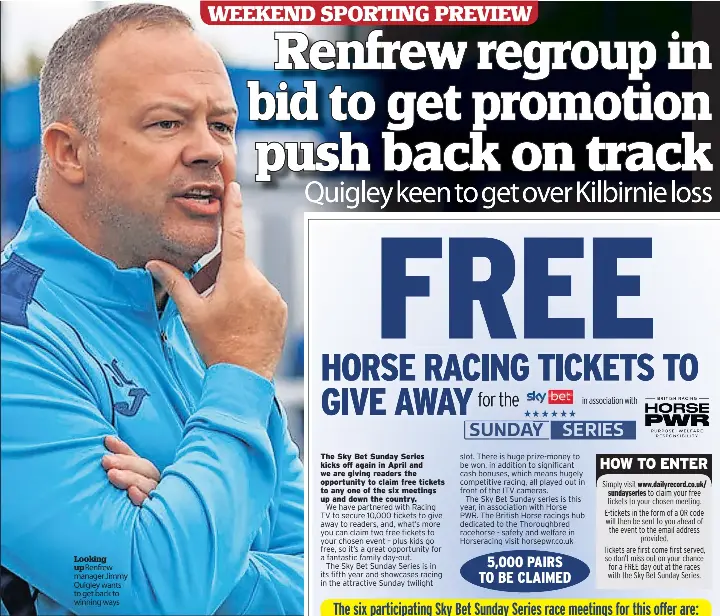 Renfrew regroup in bid to get promotion push back on track - PressReader