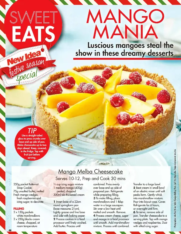 Mango Melba Cheesecake - PressReader