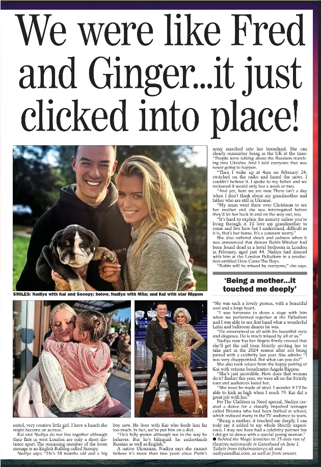 We were like Fred and Ginger...it just clicked into place! - PressReader