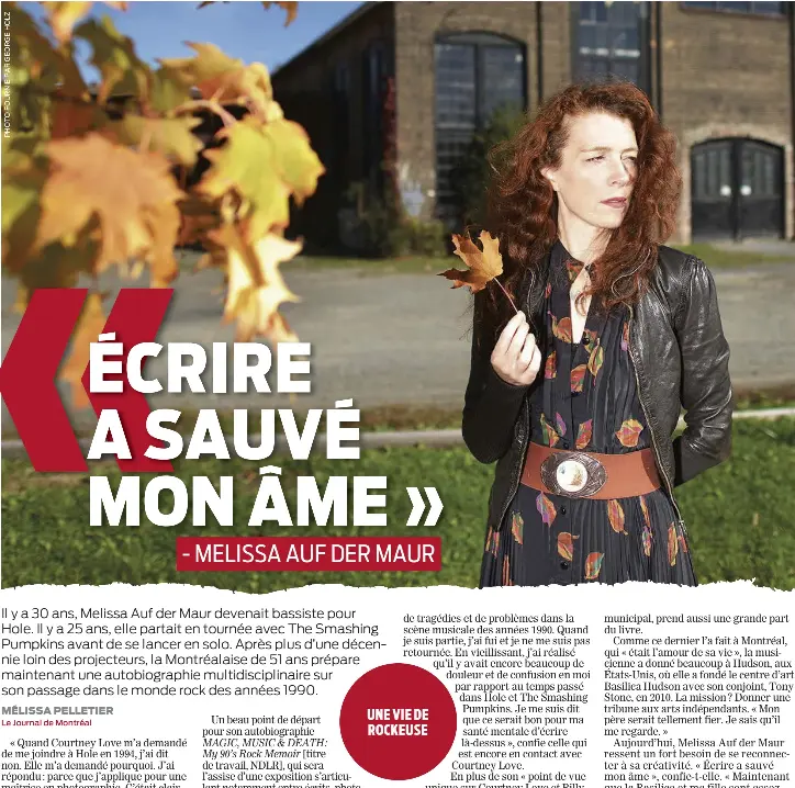 ÉCRIRE A SAUVÉ MONÂME» - MELISSA AUF DER MAUR - PressReader