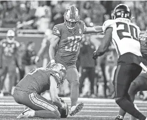 Quietly, Riley Patterson has brought stability to the Lions’ kicking ...