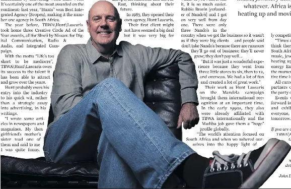 It’s been a wild, 40-year ride, says creative star John Hunt - PressReader