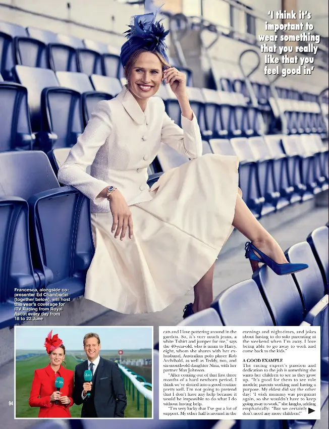 IN ROYAL ASCOT WEEK, PRESENTER FRANCESCA CUMANI TALKS FASHION, FAMILY LIFE AND MEMORIES OF THE ...