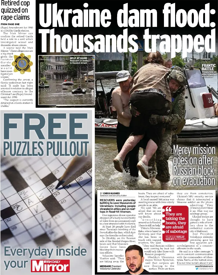 Ukraine dam flood: Thousands trapped - PressReader