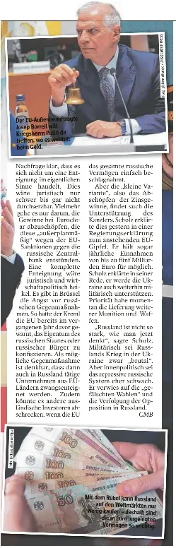 EU greift nach Putins Milliarden-Schatz - PressReader