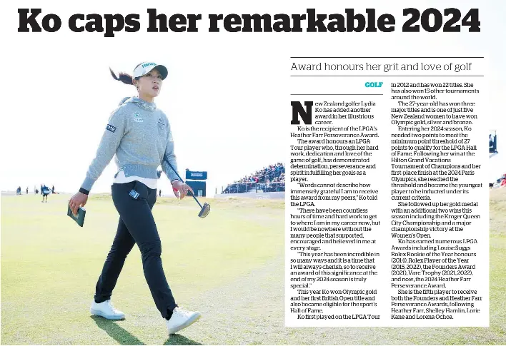 Ko caps her remarkable 2024 - PressReader