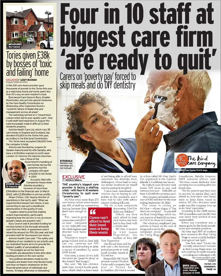 Four in 10 staff at biggest care firm ‘are ready to quit’ - PressReader