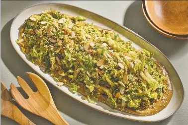 Sesame works triple duty in cabbage salad with tahini, miso - PressReader