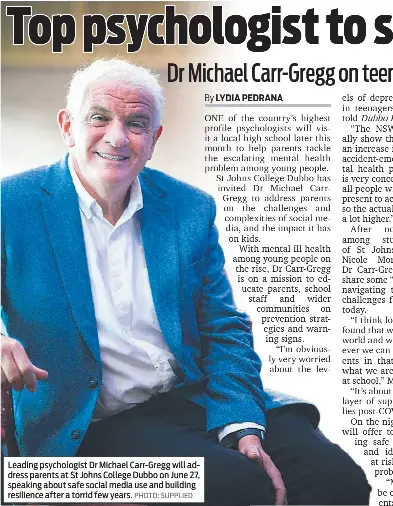 Top psychologi­st to school local parents - PressReader