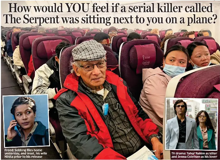 How would YOU feel if a serial killer called The Serpent was sitting next to you on a plane ...