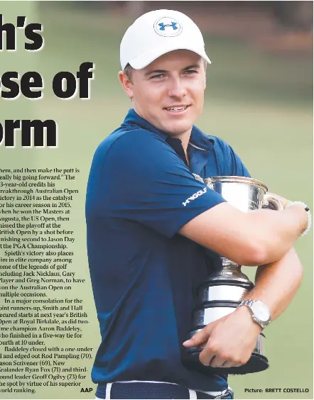 Spieth’s glimpse of old form - PressReader