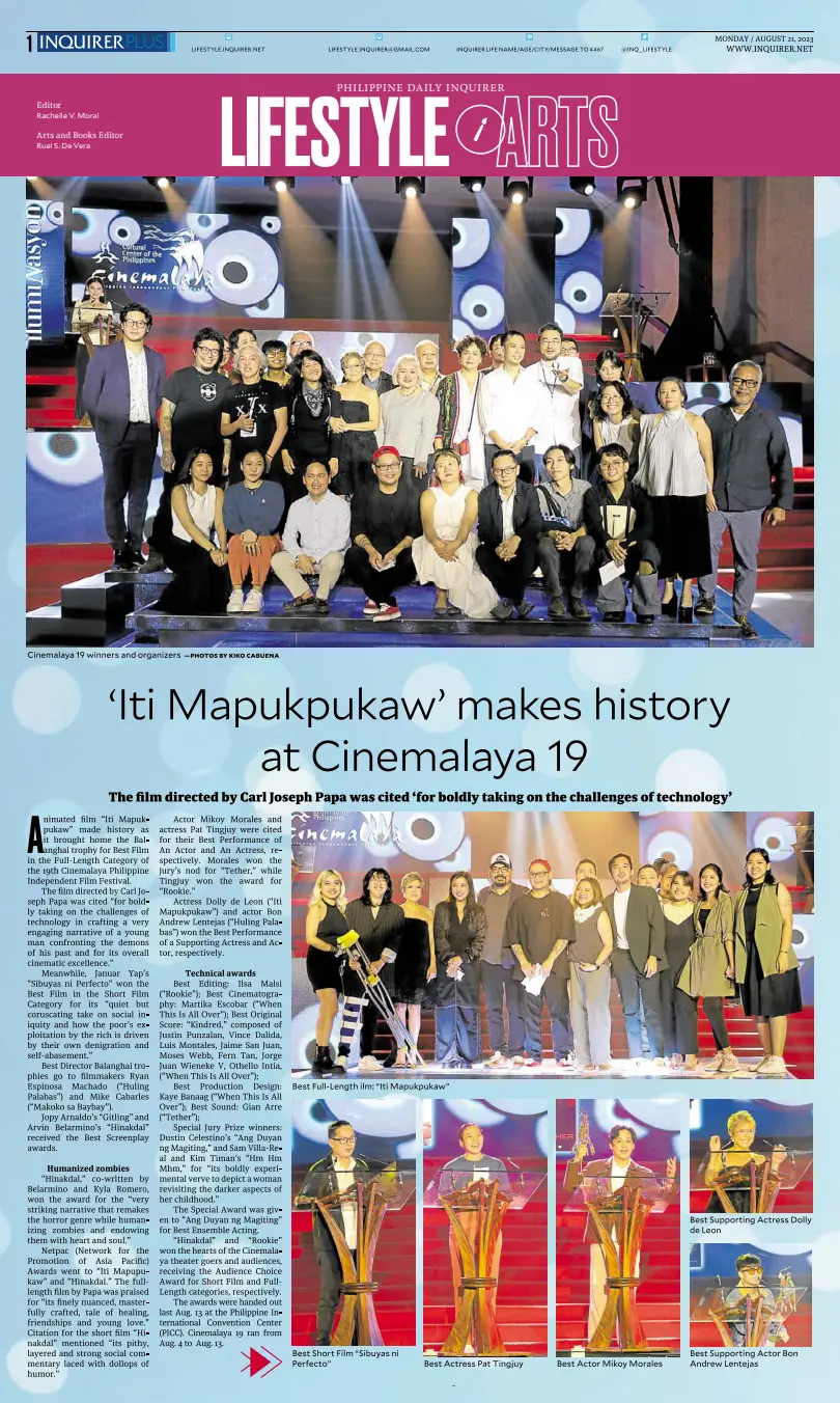 ‘Iti Mapukpukaw’ makes history at Cinemalaya 19 - PressReader