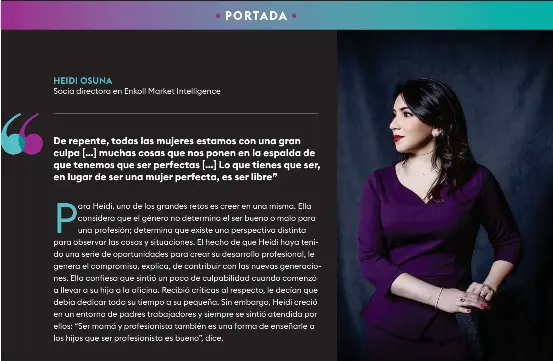 HEIDI OSUNA Socia directora en Enkoll Market Intelligen­ce - PressReader