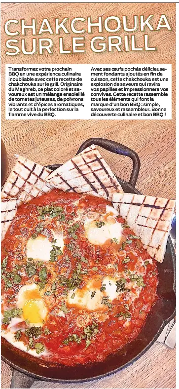 CHAKCHOUKA SUR LE GRILL - PressReader