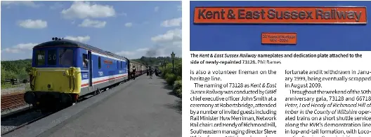 GB Railfreigh­t helps KESR celebrate its 50th anniversar­y… - PressReader
