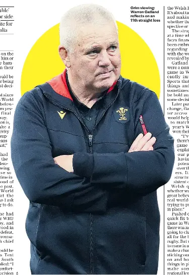 Back me or sack me, urges Gatland after record defeat - PressReader