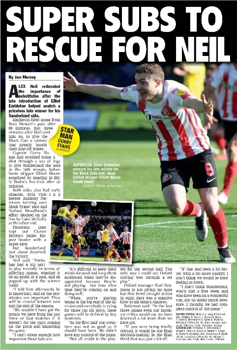 SUPER SUBS TO RESCUE FOR NEIL - PressReader