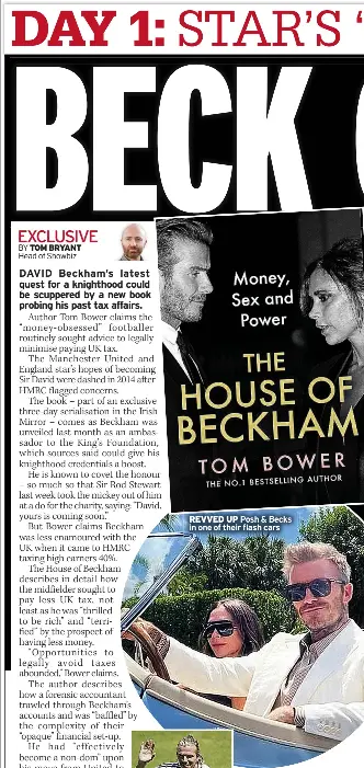 DAY 1: STAR’S ‘ BECK Sensationa­l book that could end dream of ‘Sir David’ - PressReader